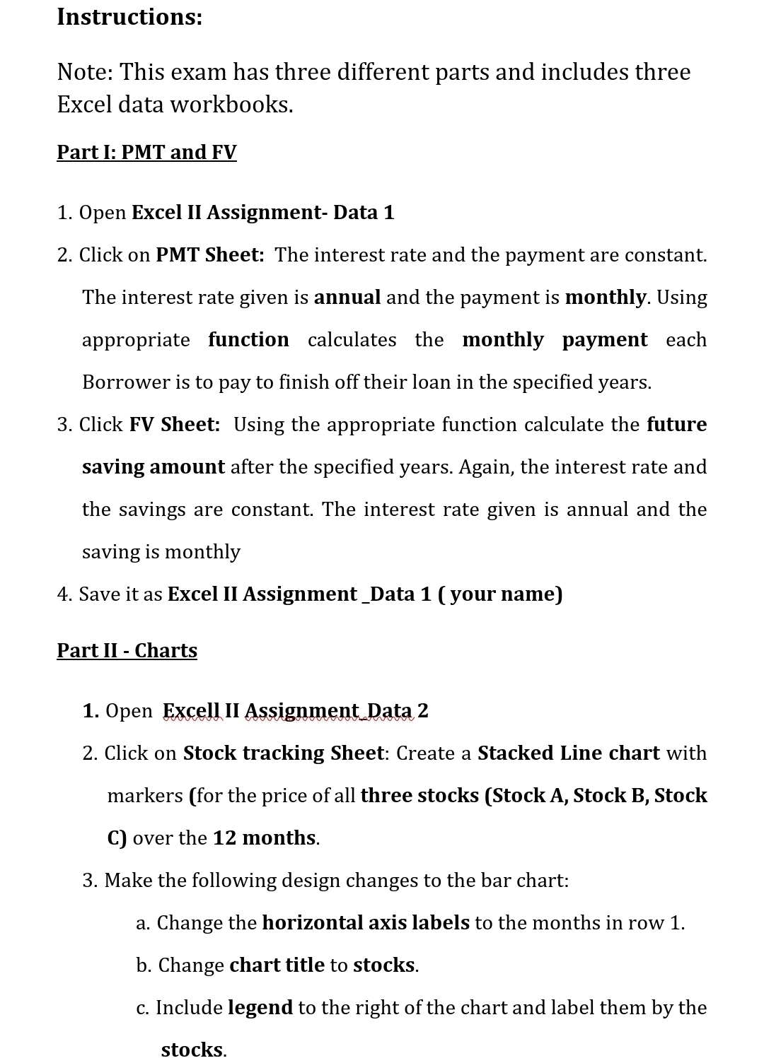 Solved Instructions:Note: This exam has three different | Chegg.com