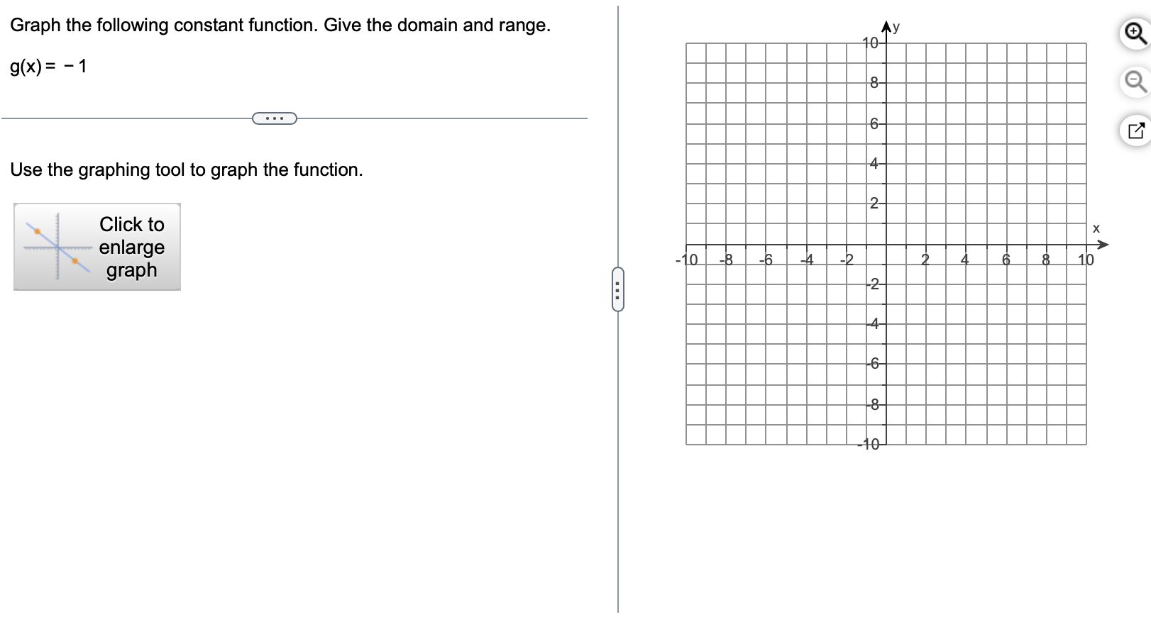 Solved Graph the following constant function. Give the | Chegg.com