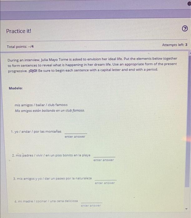 Practice it! Total points: --/4 Attempts left: 3 | Chegg.com