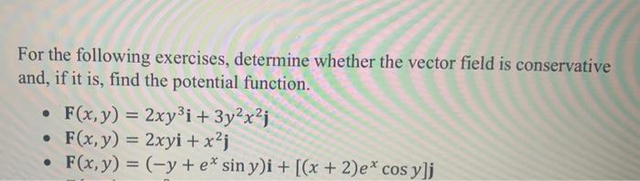Solved For the following exercises, determine whether the | Chegg.com