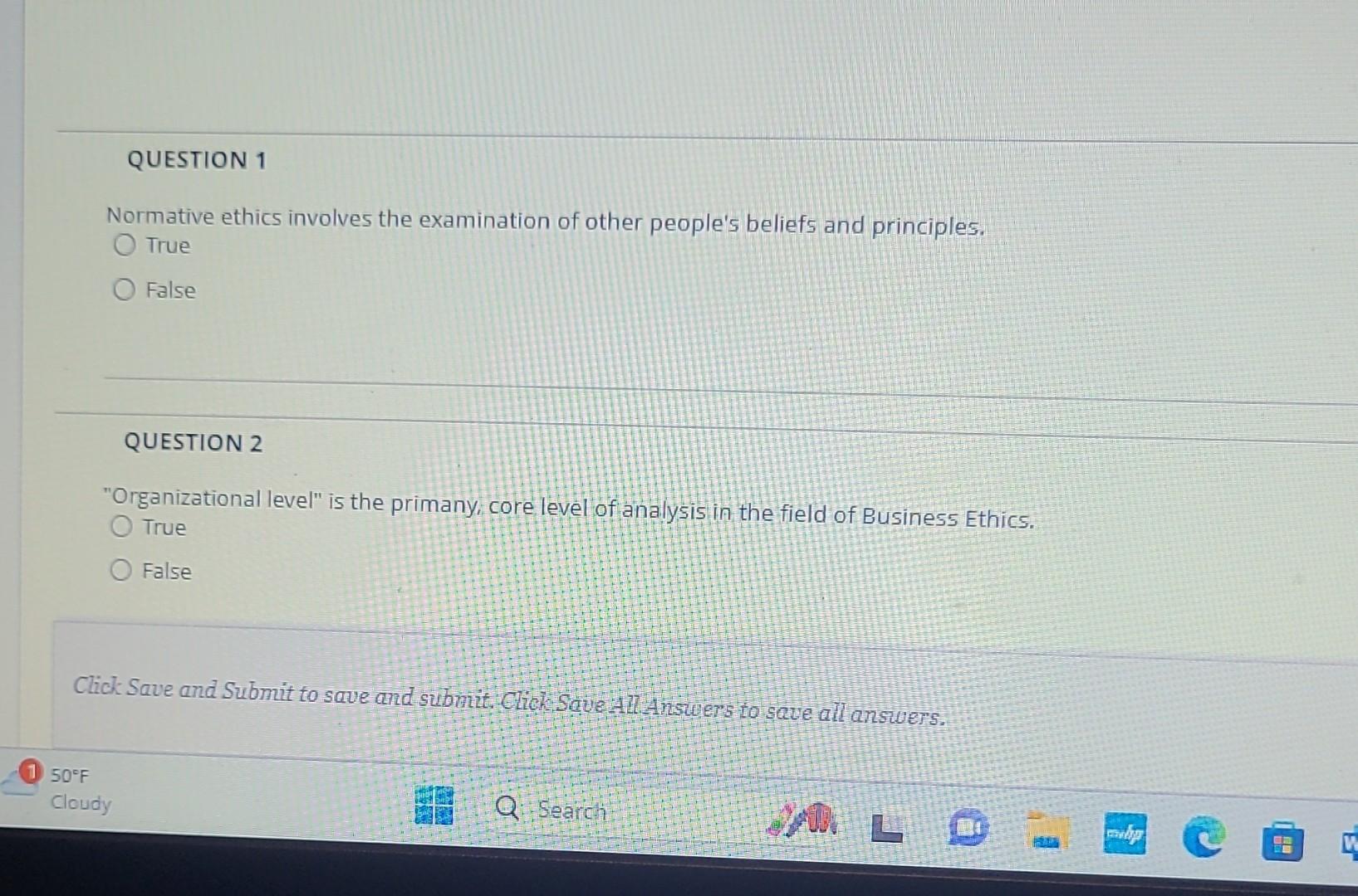 Solved Normative ethics involves the examination of other | Chegg.com