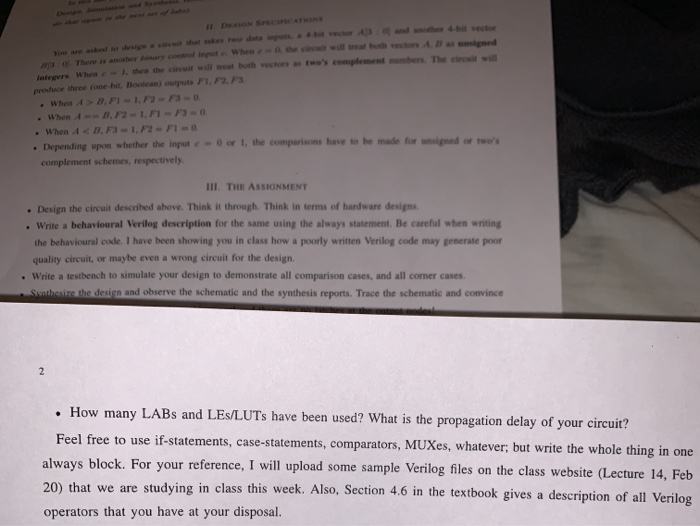 I. LABORATORY OBJECTIVES The purpose of this short, | Chegg.com