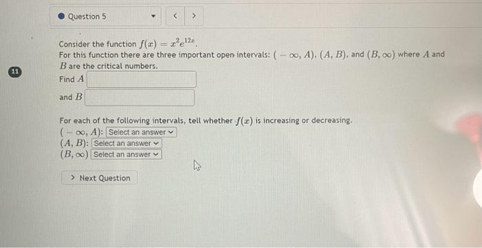 Solved Consider the function f(x)=x2e12x. For this function | Chegg.com