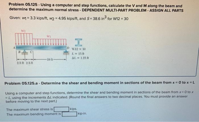 Solved Problem 05.125 - Using a computer and step functions, | Chegg.com