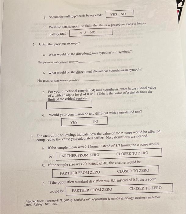 Solved Hello I need help witha Z test worksheet. I would | Chegg.com Solved Hello I need help witha Z test worksheet. I would | Chegg.com