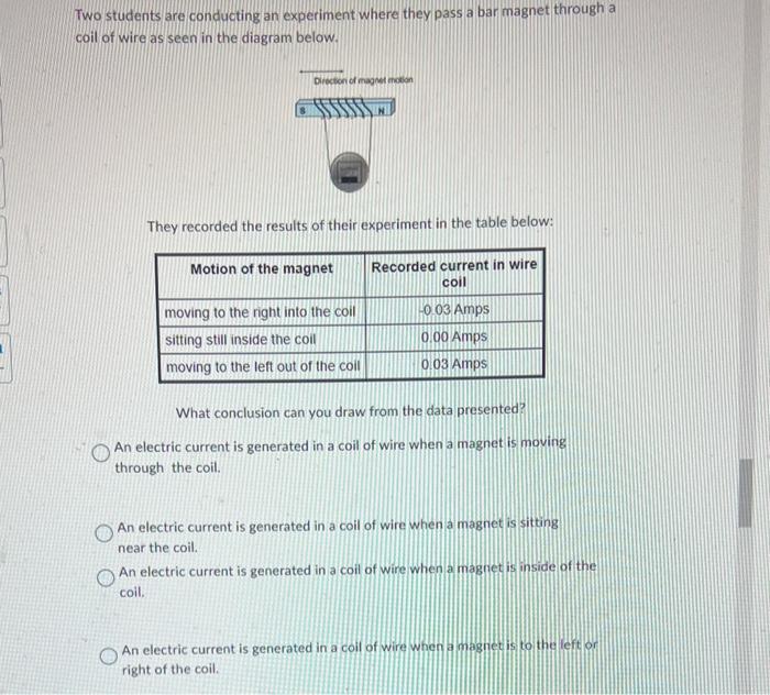 Solved Two students are conducting an experiment where they | Chegg.com