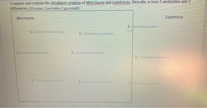 Solved what are three similarities and three differences of | Chegg.com