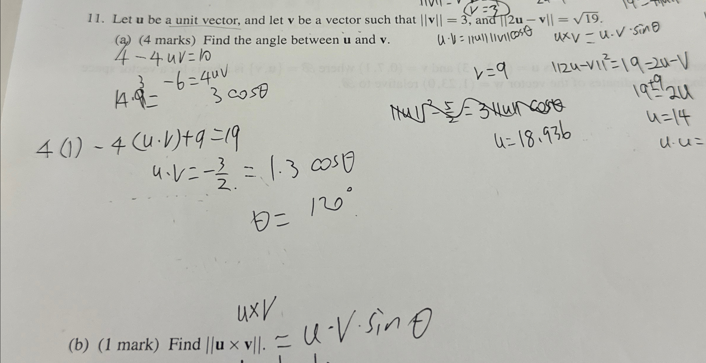 Solved Let u be a unit vector, and let v be a vector such | Chegg.com Solved Let u be a unit vector, and let v be a vector such | Chegg.com