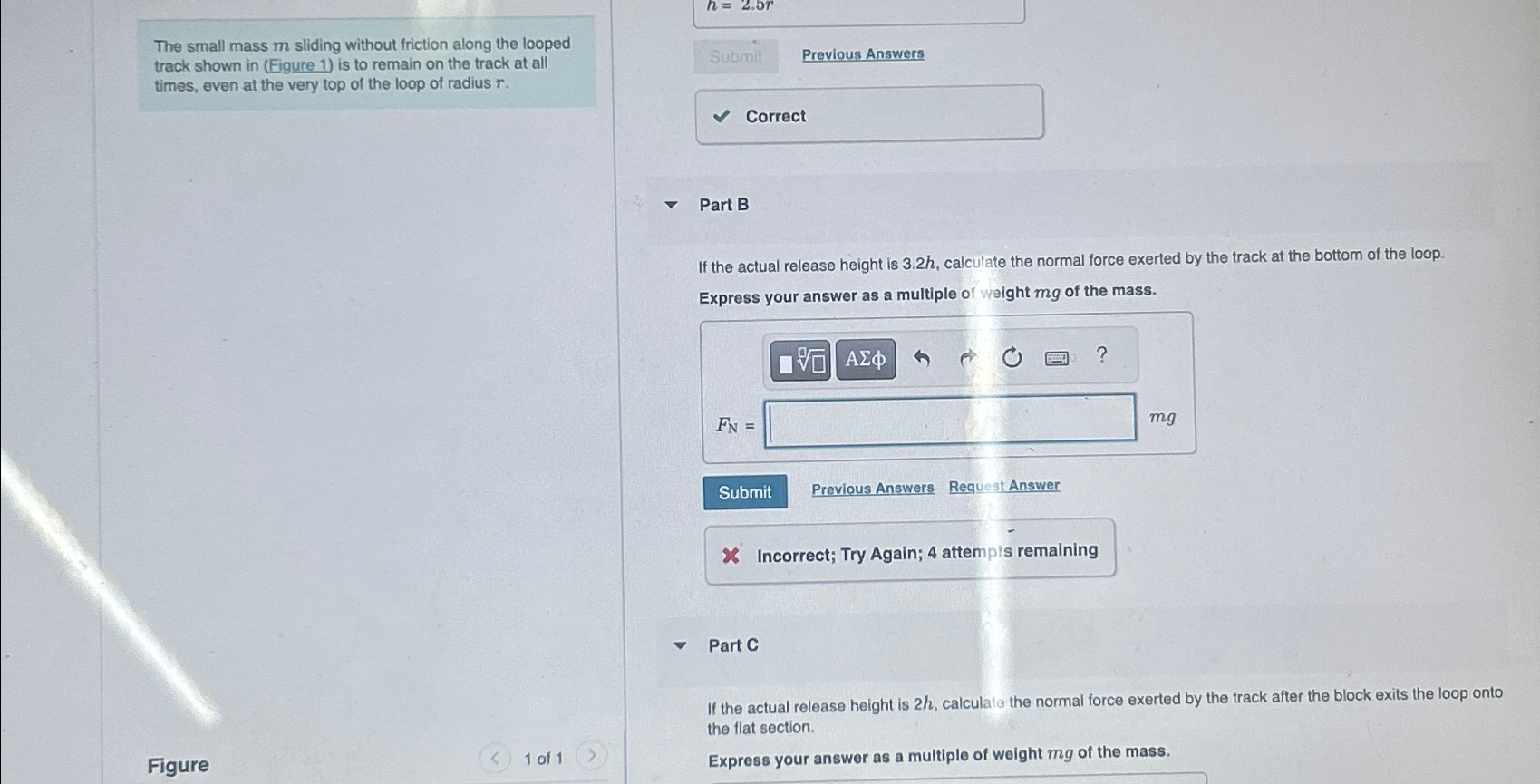 Solved The small mass m ﻿sliding without friction along the | Chegg.com