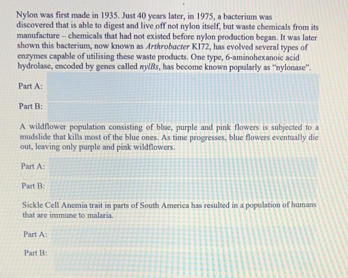 Solved Evolution: Founding Theories and Principles Lab | Chegg.com