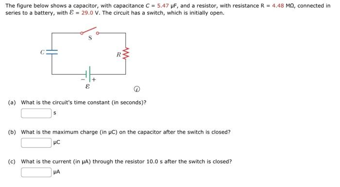 Solved The figure below shows a capacitor, with capacitance | Chegg.com