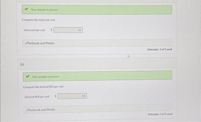 Solved i need help answering question C) markup percentage | Chegg.com