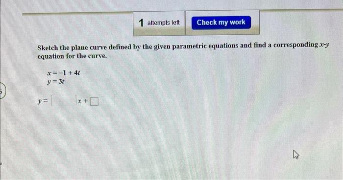 Solved Sketch the plane curve defined by the given | Chegg.com