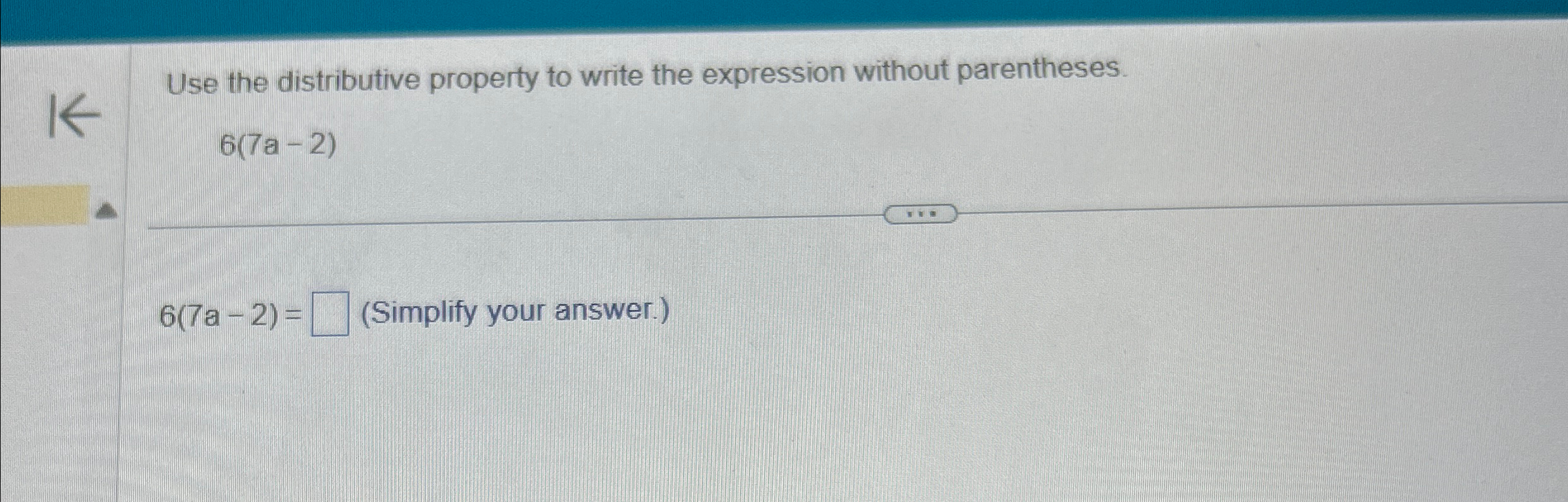 Solved Use the distributive property to write the expression | Chegg.com