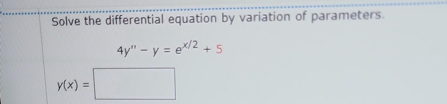 Solved Solve the given third-order differential equation by | Chegg.com