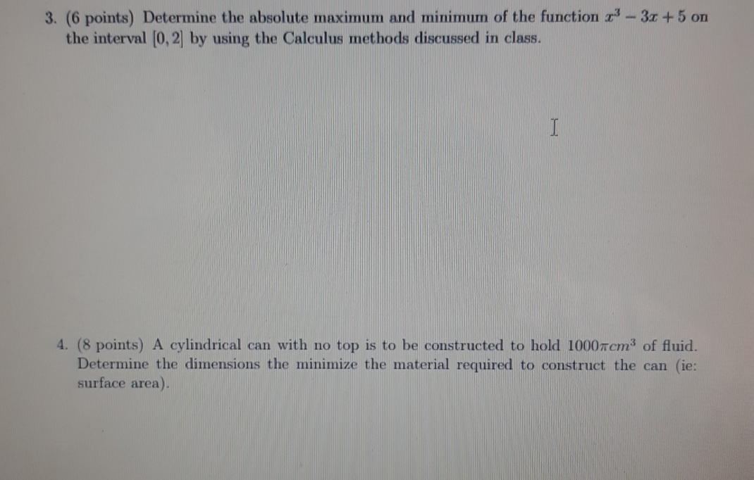 Solved 3. (6 points) Determine the absolute maximum and | Chegg.com Solved 3. (6 points) Determine the absolute maximum and | Chegg.com