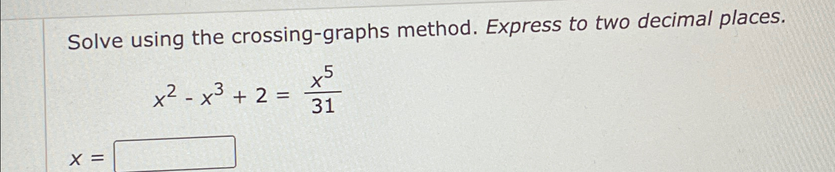 Solved Solve using the crossing-graphs method. Express to | Chegg.com