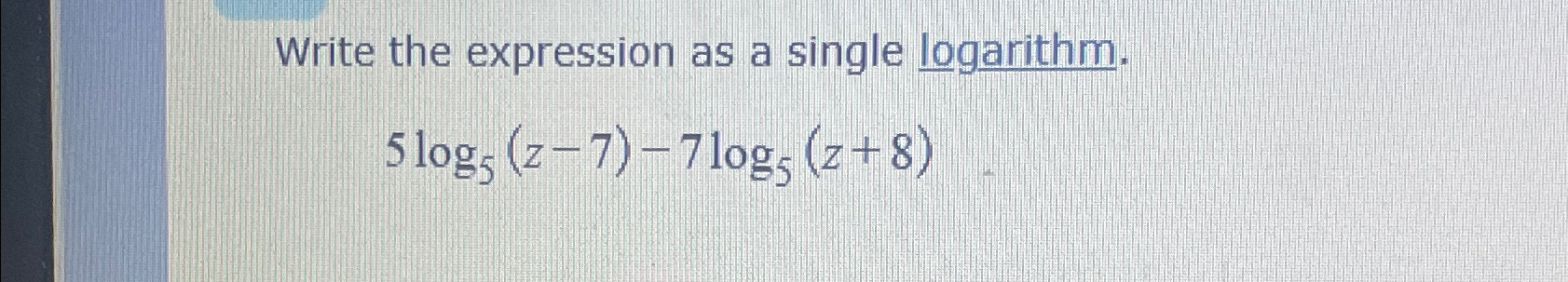 Solved Write the expression as a single | Chegg.com