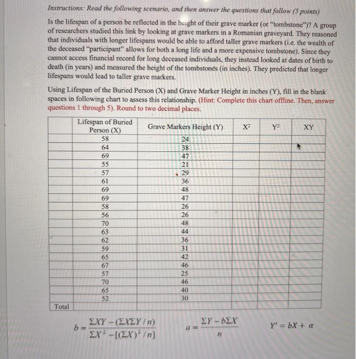 Solved Instructions: Read the following scenario, and then | Chegg.com