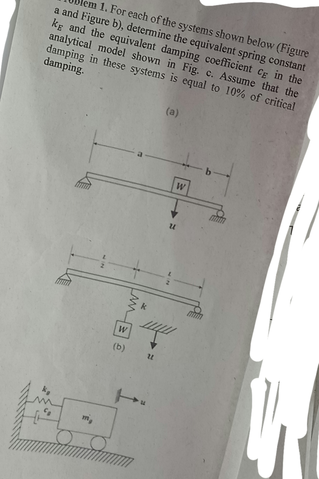 Solved a anem 1. ﻿For each of the systems shown below | Chegg.com