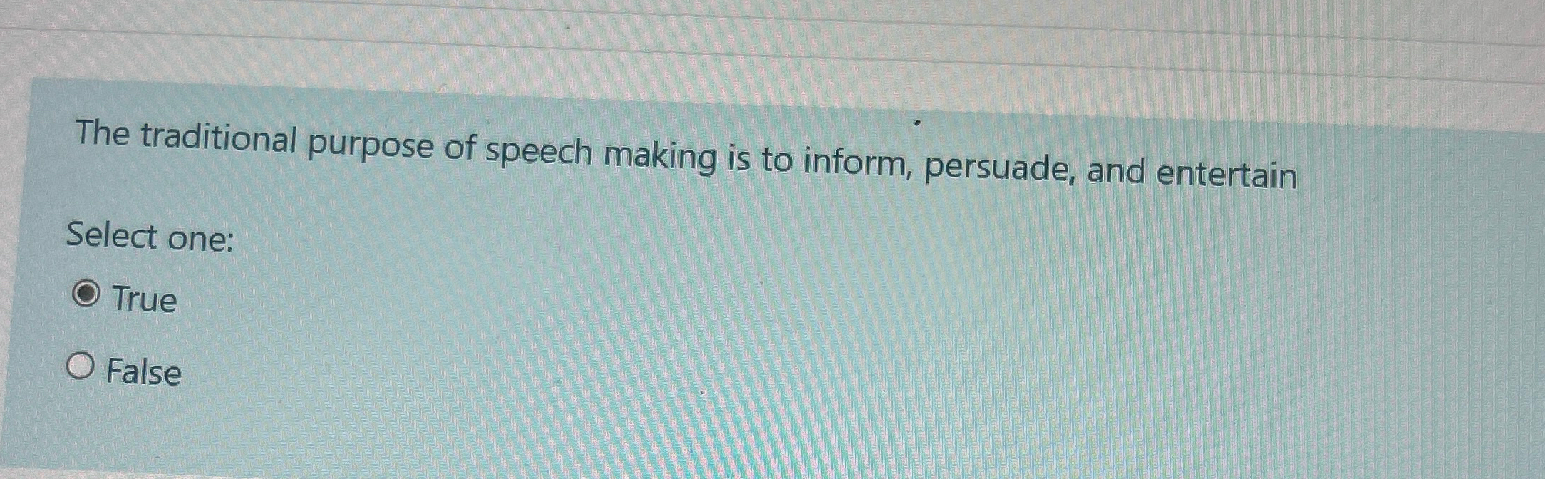 Solved The traditional purpose of speech making is to | Chegg.com