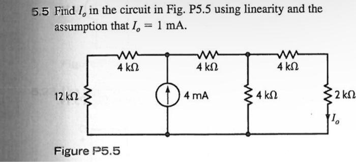 Solved 5.4 Find Vo in the network in Fig. P5.4 using | Chegg.com