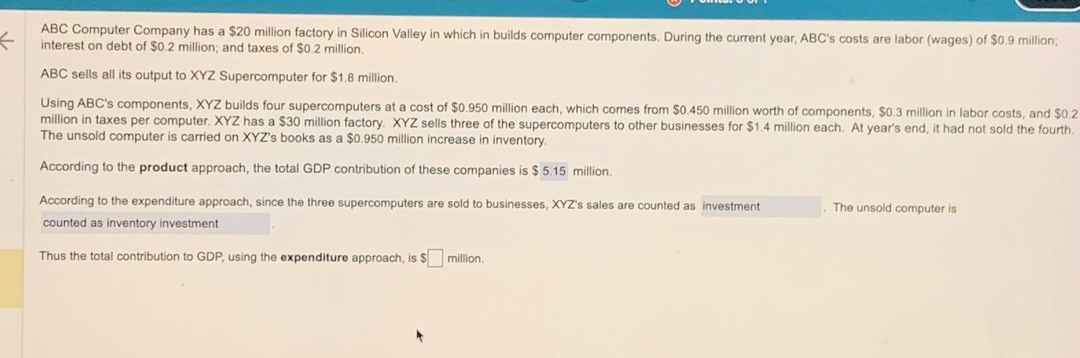 Solved ABC Computer Company has a $20 ﻿million factory in | Chegg.com
