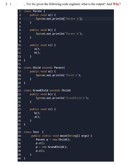 Solved 1. Given the following code segment: 1. def sub1(): | Chegg.com