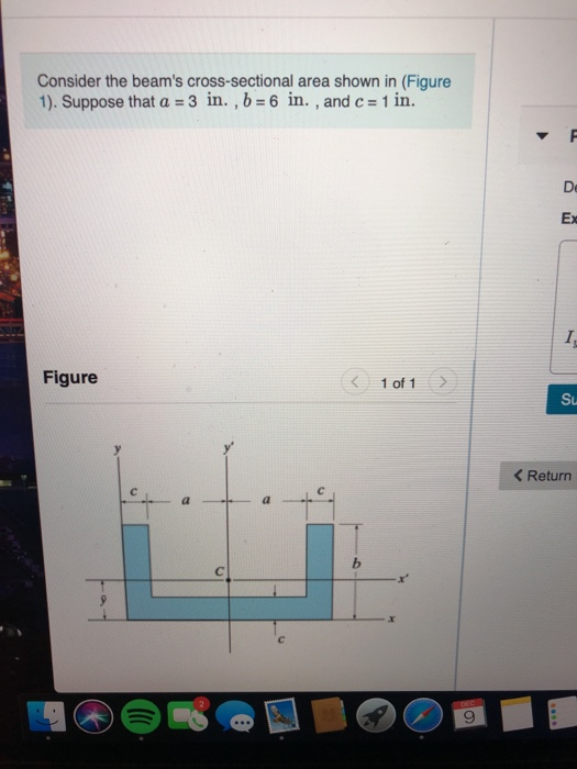 Solved Consider the beam's cross-sectional area shown in | Chegg.com