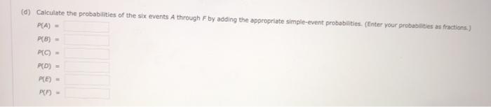 Solved An experiment involves tossing a single balanced, | Chegg.com