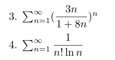 Solved Determine whether the following series are Absolutely | Chegg.com