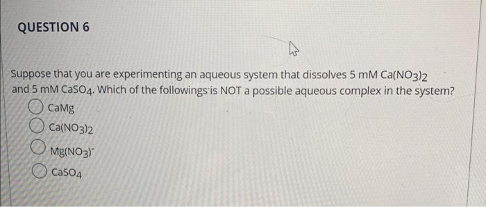Solved Suppose that you are experimenting an aqueous system | Chegg.com