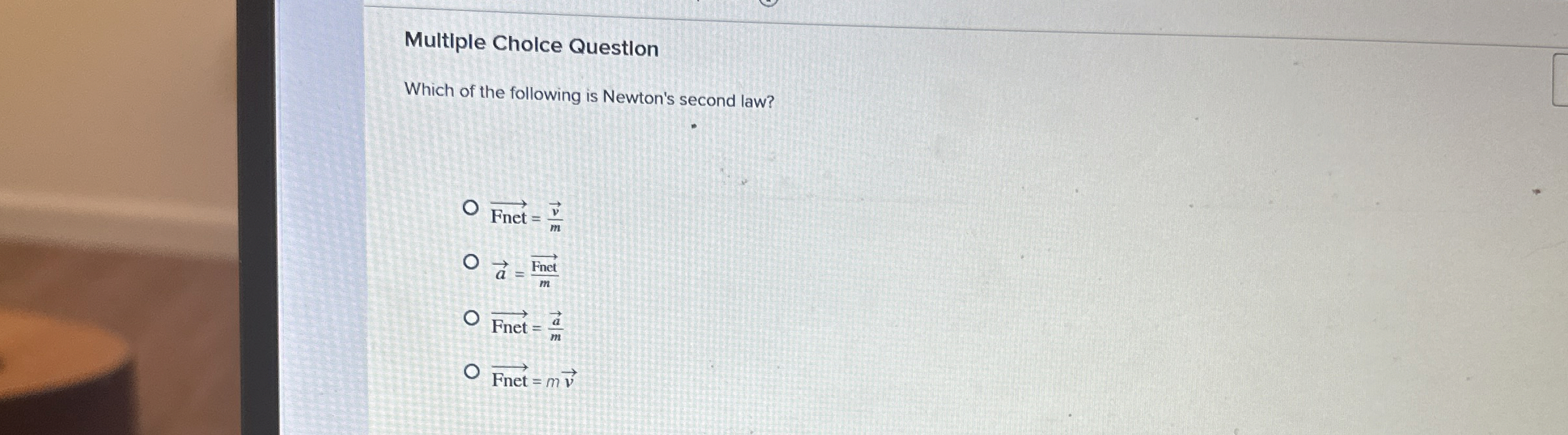 Solved Multiple Cholce QuestlonWhich of the following is | Chegg.com