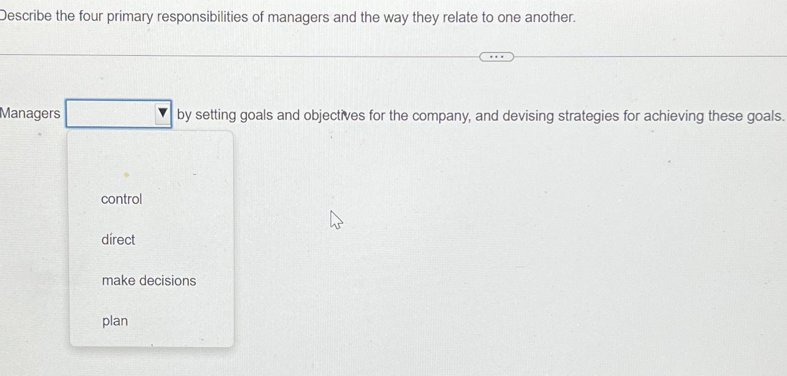 Solved Describe the four primary responsibilities of | Chegg.com