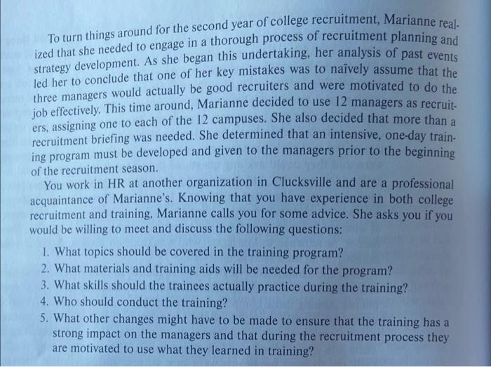 Solved After reading this case study, answer 1-5 questions | Chegg.com
