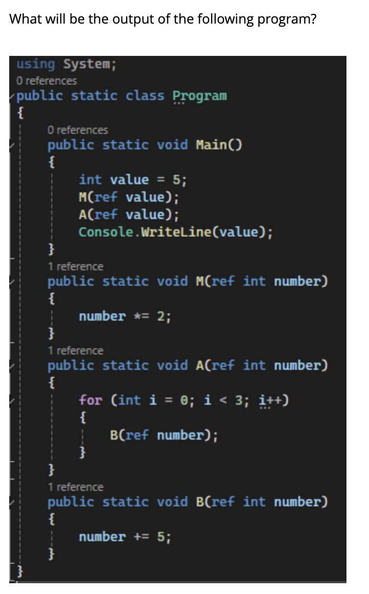 Solved using System;0 ﻿referencespublic static class | Chegg.com