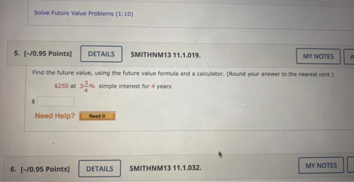 Solved Find the future value, using the future value formula | Chegg.com