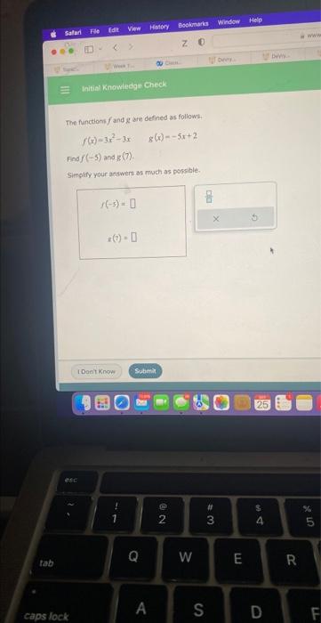 [Solved]: The functions ( f ) and ( mathrm{x} ) are de