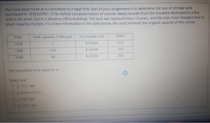 You have been hired as a consultant to a legal firm. | Chegg.com