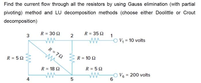 Solved Find the current flow through all the resistors by | Chegg.com