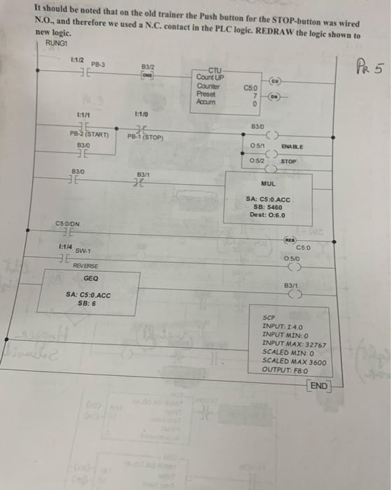 Solved Adjust the logic, shown on the next page of an | Chegg.com