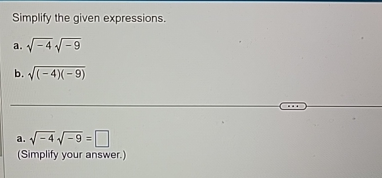 Solved Simplify the given | Chegg.com