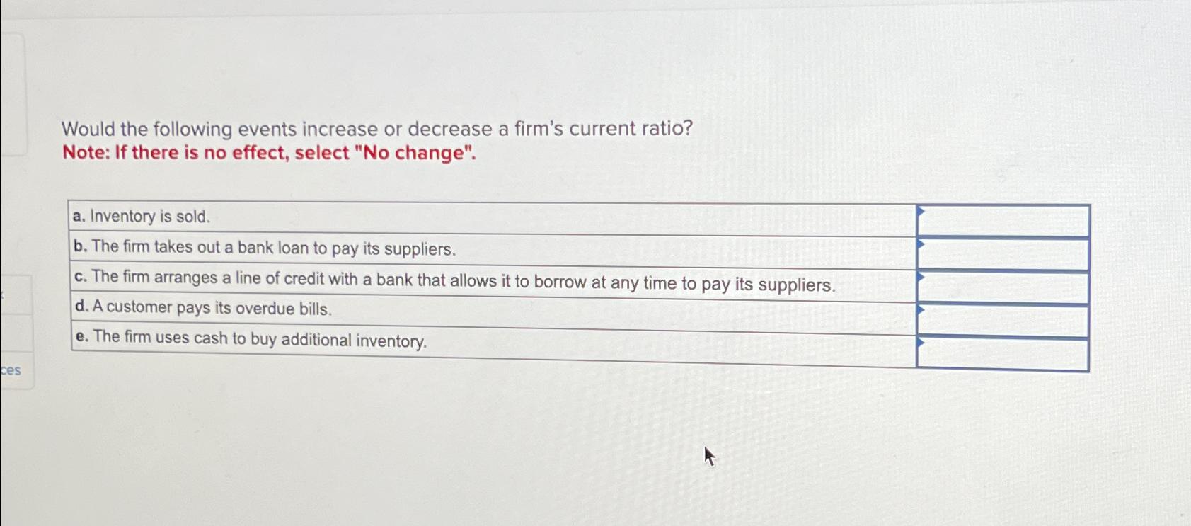 Solved Would the following events increase or decrease a | Chegg.com