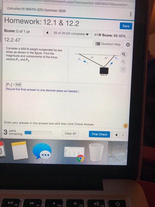 Solved Player Homework.aspx?homeworkid=566585474&question... | Chegg.com