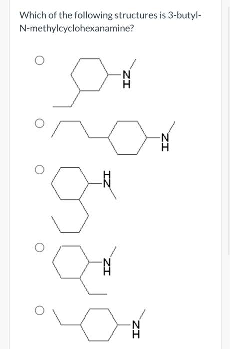 Solved Which of the following structures is | Chegg.com