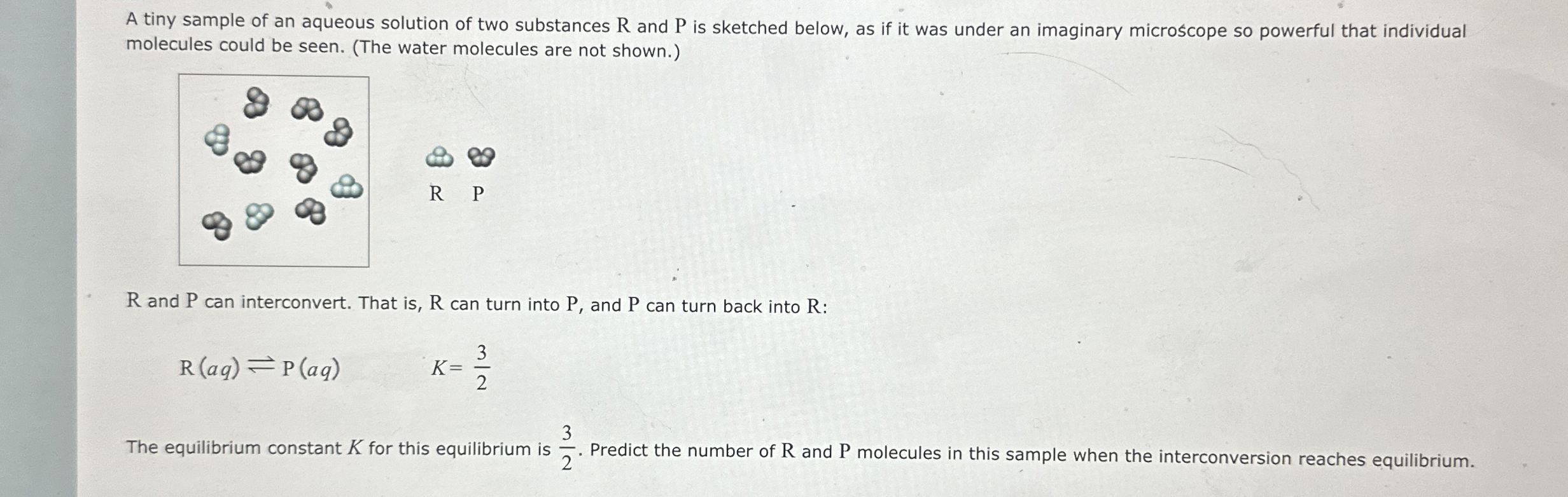 Solved A tiny sample of an aqueous solution of two | Chegg.com