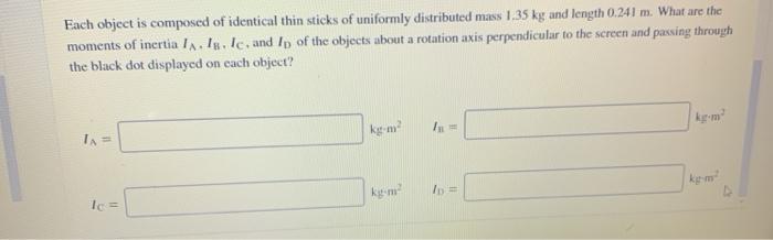 Solved Consider the objects labeled A, B, C, and shown in | Chegg.com