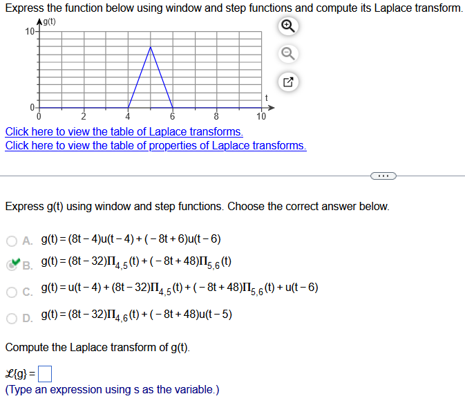 Solved by an EXPERT Express the function below using window and step | Chegg.com