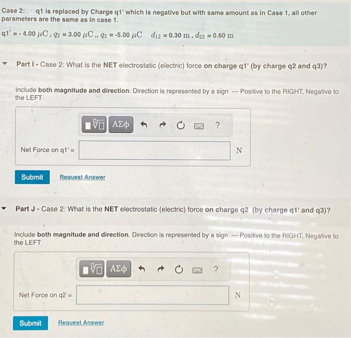 Solved Learning Goal: Learning Ojective -- Electric Force ín | Chegg.com