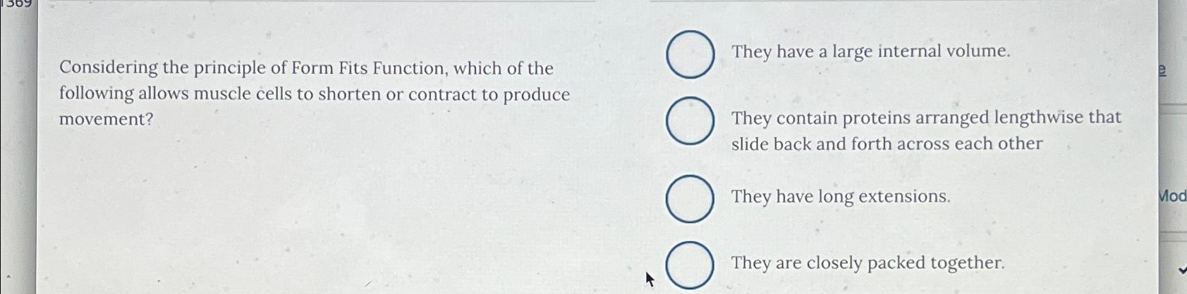 Solved Considering the principle of Form Fits Function, | Chegg.com